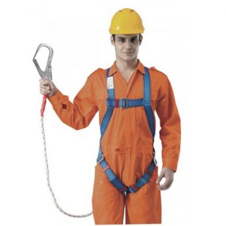 Full Body Harness Built - in Lanyard & Large Hook - Fall Protection ...